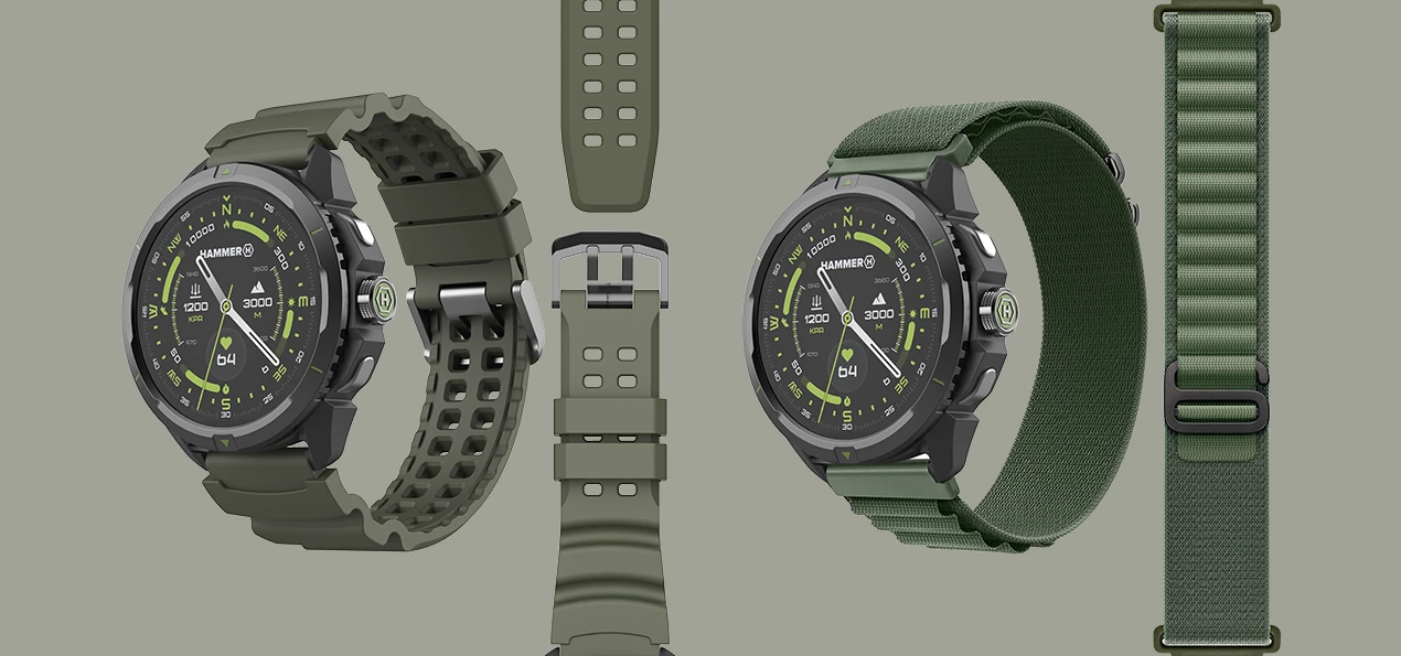 Smartwatch HAMMER Watch 2 Military Edition AMOLED GPS - Niezawodny ...
