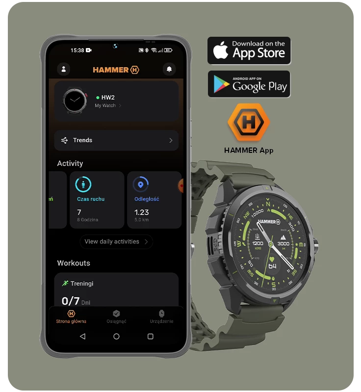 HAMMER Watch 2 Military Edition Smartwatch AMOLED GPS - A Reliable ...