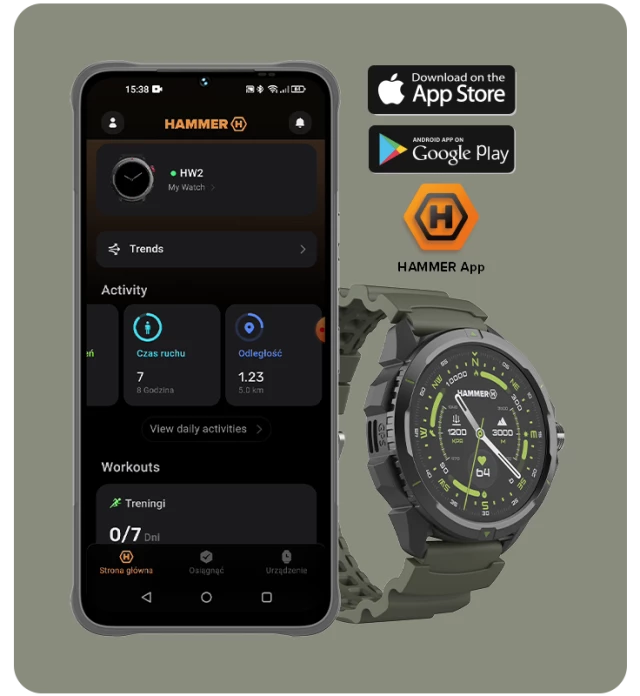 HAMMER Watch 2 Military Edition Smartwatch AMOLED GPS - A Reliable ...