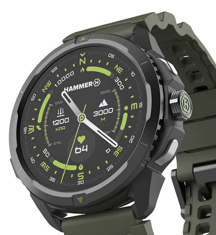 Smartwatch HAMMER Watch 2 Military Edition AMOLED GPS - Niezawodny ...